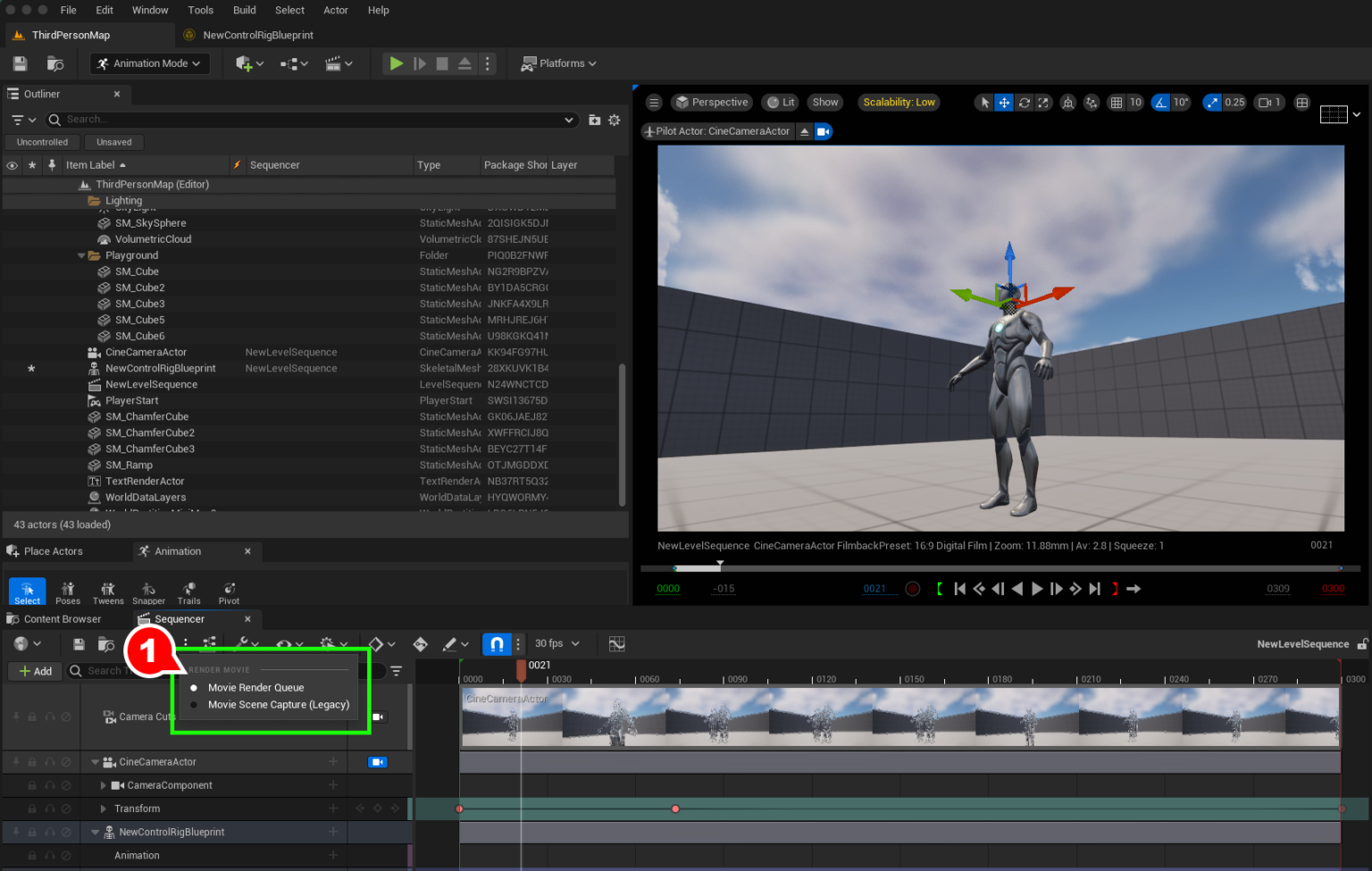 UE5.4を試してみた -Movie Render Queue- | bricola